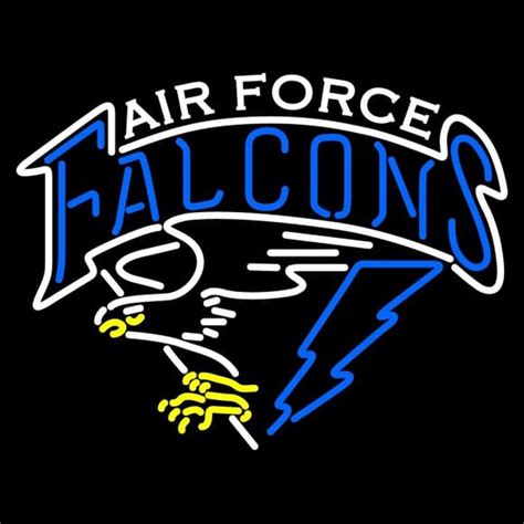 Custom Air Force Falcons Primary 1995 2003 Logo NCAA Neon Sign Neon