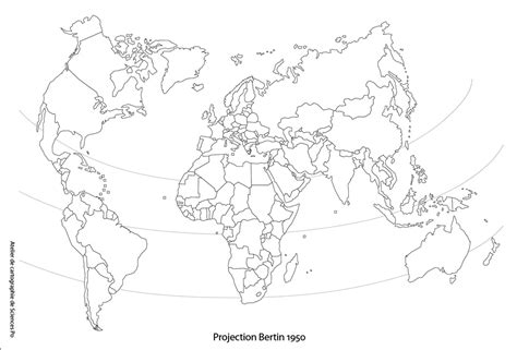 Carte Du Monde Vierge Projection Polaire Cartograf Fr Diverses Cartes