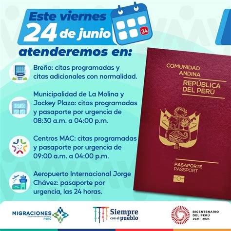 Migraciones Perú on Twitter MigracionesPerú atenderá este 24 de