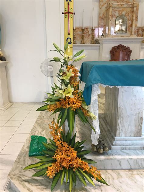 Hoa phụng vụ Giáo Xứ Khiết Tâm Flower arrangements Church decor