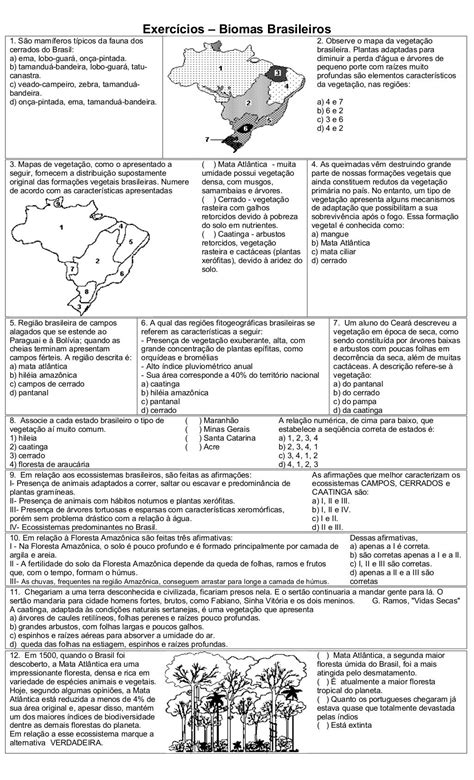 Atividades Dos Biomas Brasileiros