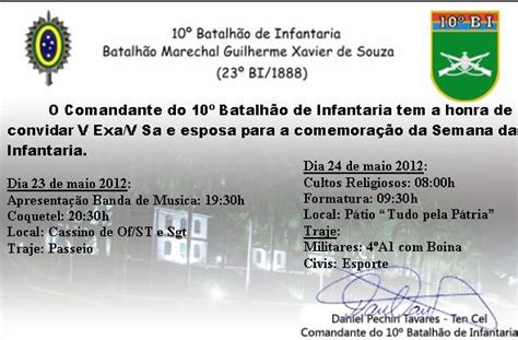 Coluna Acontecendo Batalh O De Infantaria Dia Da Infantaria