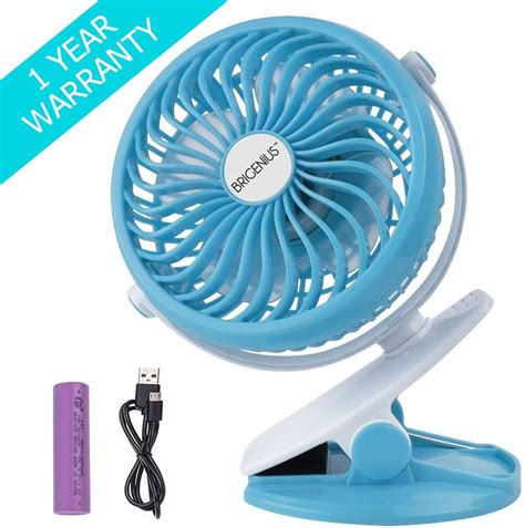 Mini Ventilador USB Silencioso Recargable Batería Ventilador Portátil