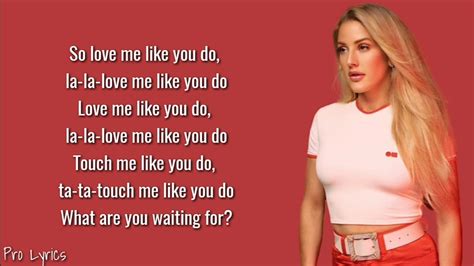 Ellie Goulding Love Me Like You Do Lyrics Youtube