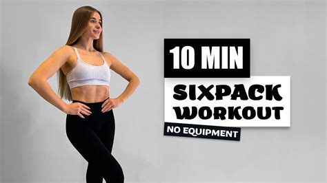 10 MIN SIXPACK WORKOUT No Equipment YouTube