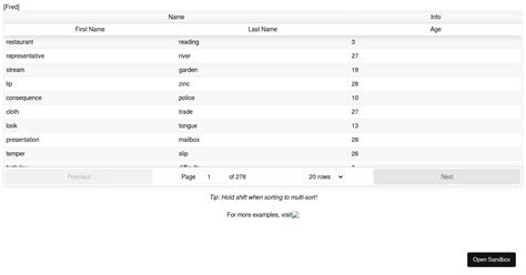 React Table Fixed Header Vertical Scroll Codesandbox