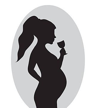 Vector No Alcohol Sign Pregnant Protection Adult Vector Pregnant