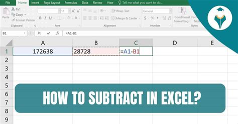 How To Subtract In Excel Shiksha Online