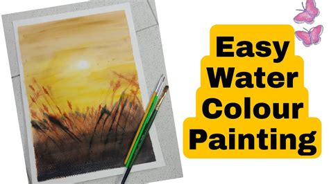 Easy Water Color Painting For Beginners How To Draw Simple Water