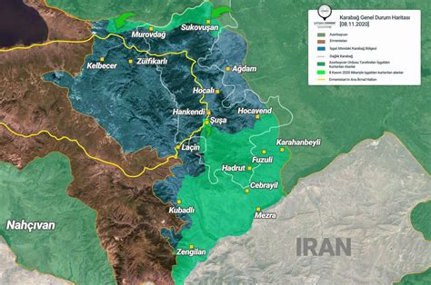 Dağlık Karabağ Son Durum Haritası Stratejik Ortak