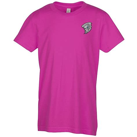 Imprint Bella Canvas Crewneck T Shirt Youth Embroidered