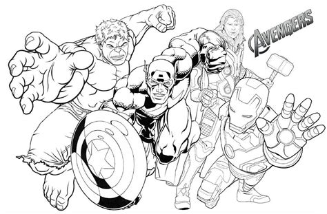 Dibujos De Los Vengadores Para Colorear Dibujos Online