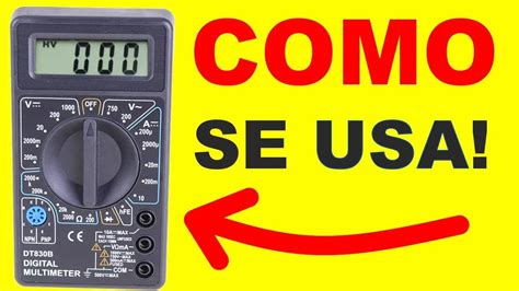 COMO USAR MULTIMETRO PARA PRINCIPIANTES YouTube