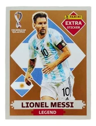 Lionel Messi Bronze Figurinha Rara Album Copa Do Mundo Fifa