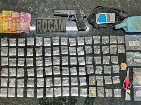 Trio é preso drogas e simulacro de arma de fogo na Zona Oeste de