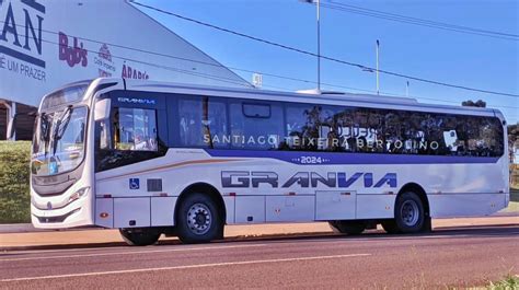 Novo Mascarello Gran Via Flagrado Em Cascavel Nibus Transporte