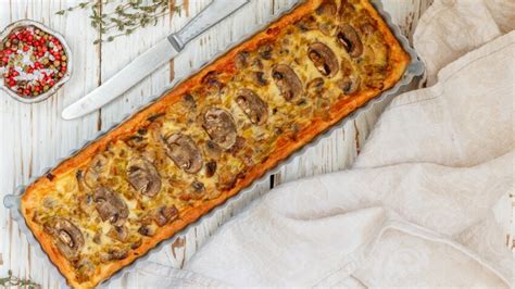Tarte Aux Champignons Et Fourme Dambert Facile D Couvrez Les