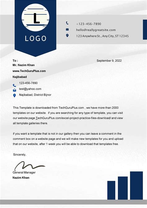 Modern Create Letterhead Free Docx Word PDF