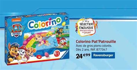 Promo Colorino Pat patrouille Ravensburger chez La Grande Récré
