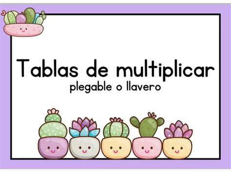 PÓSTERS TABLAS DE MULTIPLICAR profe social