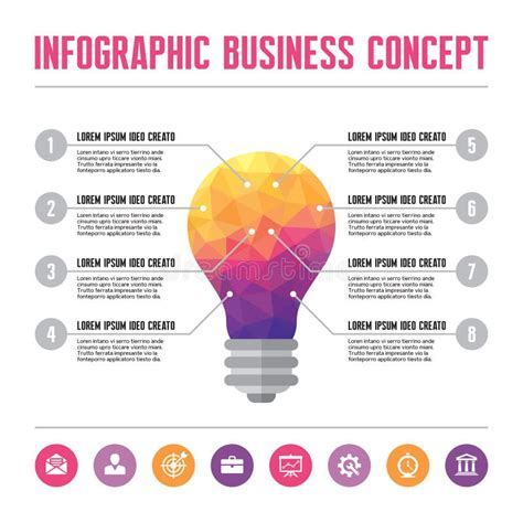 Concepto Del Negocio De Infographic Para La Presentación Banderas Del