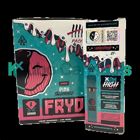 Fryd Disposable Liquid Diamond THC Vape Pen Pink Slushee 2g