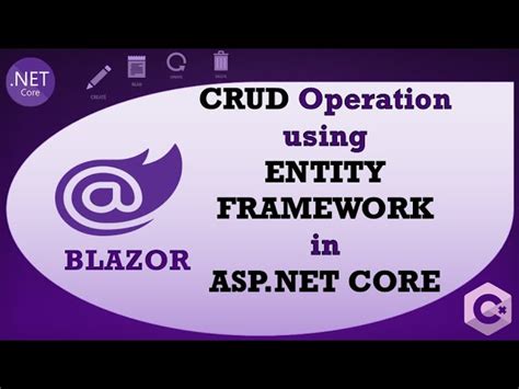 crud operation in asp net core using entity framework