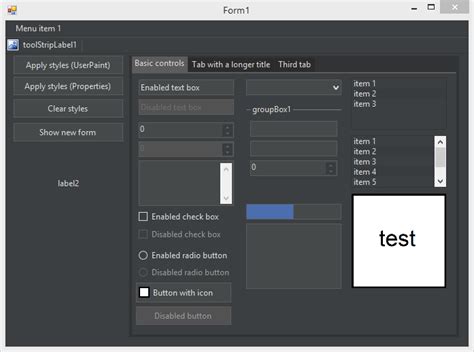 GitHub Gsemac Gsemac Forms Styles CSS Based WinForms Theming Library