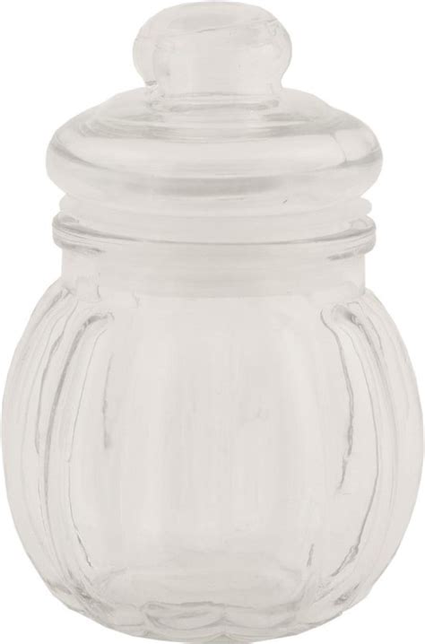Clayre Eef Voorraadpot Deksel Ø 8 10 cm 170 ml Transparant Glas