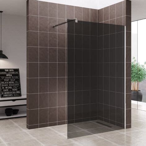 Walk In Dusche Duschwand Duschabtrennung Getönt Edelstahl 10mm WG740