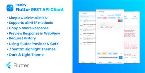 postify flutter rest api client code market