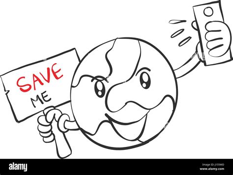 Hand Draw World Environment Doodle Stock Vector Image Art Alamy