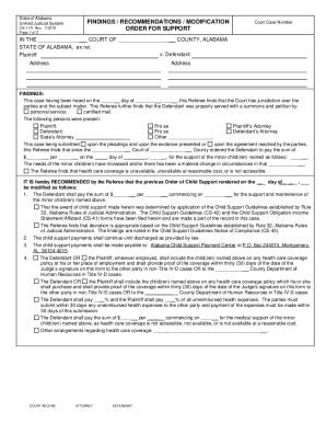 Fillable Online Eforms Alacourt IN THE COURT OF COUNTY ALABAMA STATE