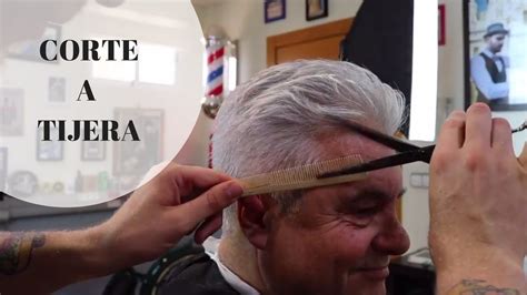 CORTE A TIJERA CLÁSICO TUTORIAL DE BARBERÍA YouTube