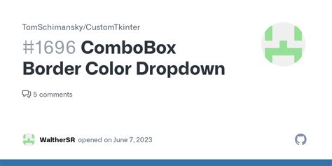 ComboBox Border Color Dropdown Issue 1696 TomSchimansky