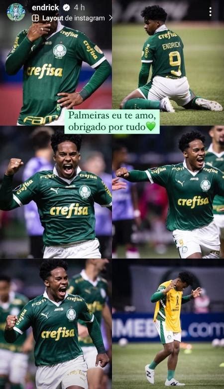 Despedida De Endrick Agradecimento Ao Palmeiras No Instagram