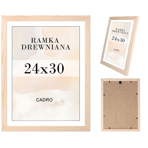 Ramka 24x30 ramki na zdjęcia drewniana sosnowa Ramka na zdjęcia 24x30