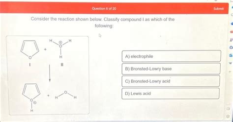 Solved Consider The Reaction Shown Below Classify Compound Chegg