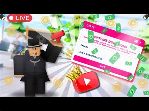 DONATING ROBUX TO EVERY VIEWER PLS DONATE LIVEGOAL 300K RAISING