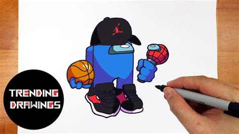 Cómo dibujar el personaje FNF MOD Jorsawsee Easy paso a paso