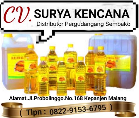 CV SURYA KENCANA DISTRIBUTOR SEMBAKO MALANG AGEN MINYAK GORENG