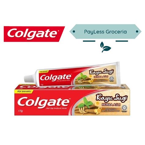 Colgate Kayu Sugi Toothpaste Ubat Gigi 175g Shopee Malaysia