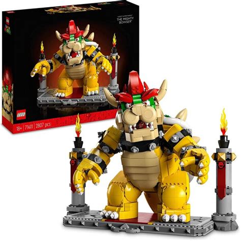 LEGO 71411 Super Mario Der mächtige Bowser 3D Modell Bausatz Bewegl