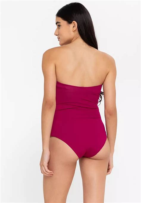 Buy Naked Sun Swimwear Willow Tube Maillot With Ruched Bodice 2024