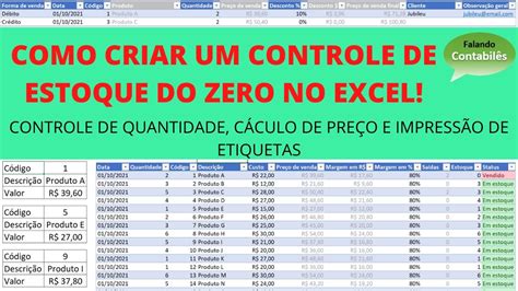Como Fazer Planilha Excel Controle De Estoque Image To U