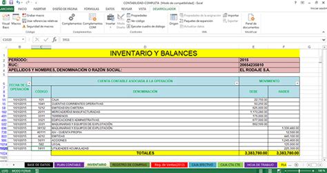 Plantilla Contabilidad Basica Excel Minamlismapa