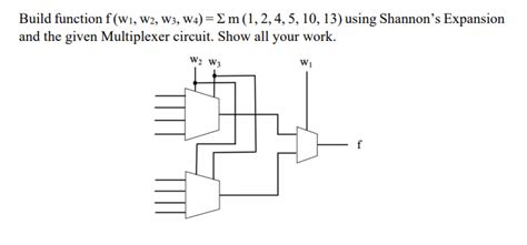 solved build function f w1 w2 w3 w4 e m 1 2 4 5