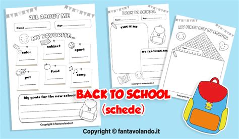 Accoglienza Le Schede E Le Attivit Di Fantavolando Per I Primi Giorni