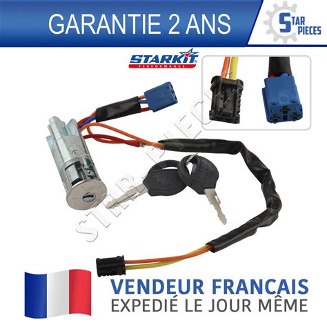 Kit Serrure Barillet Neiman Antivol Bouchon Reservoir Peugeot