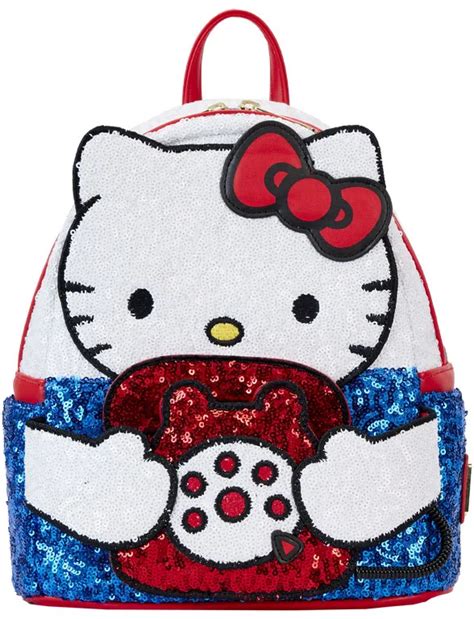 Loungefly Sanrio Mini sac à dos Hello Kitty 50ème Anniversaire